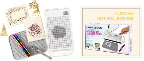 Hot Stamping Foil Machine Heated Foil System For Card Making Vinyl Film Transfer Hot