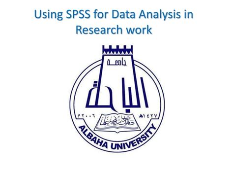 using spss for data analysis in linguistics ppt