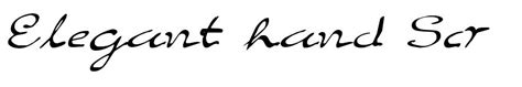 Elegant Hand Script Font Elegant Hand Script Font Download