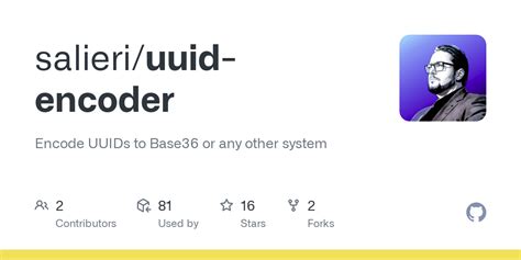 GitHub Salieri Uuid Encoder Encode UUIDs To Base Or Any Other System