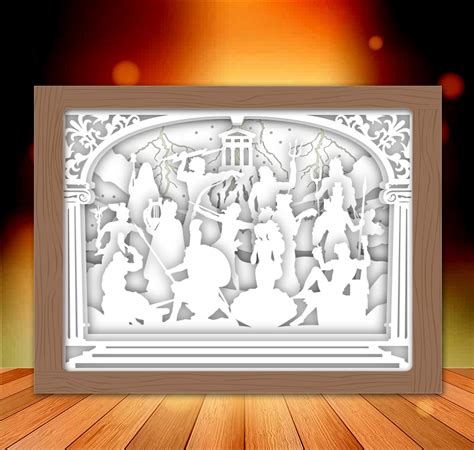 Stl Datei Die 12 Olympischen Götter Zwölf Olympier Lightbox 🎲 ・3d
