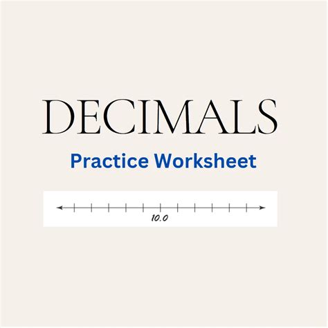 Decimals Practice Worksheet Unicminds Worksheets Library