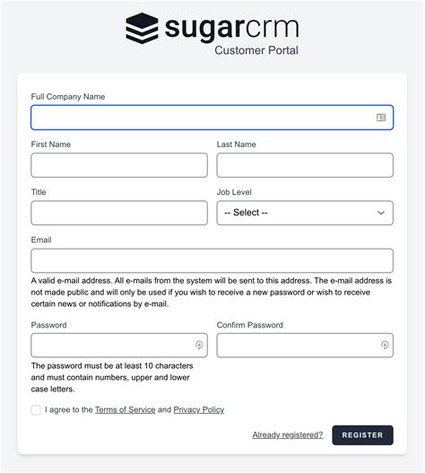 Setting Up Access To The Case Portal Sugar Support