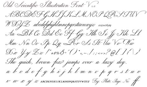 Old Scientific Illustration Font Old Scientific Illustration Font V1