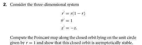 Solved Consider The Three Dimensional System V R1 R