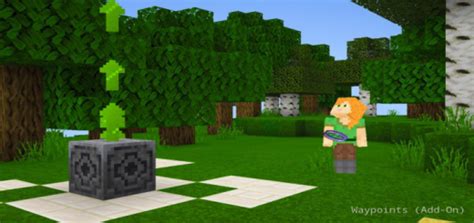 waypoints minecraft pe addon mod