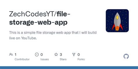 GitHub ZechCodesYT File Storage Web App This Is A Simple File Storage Web App That I Will