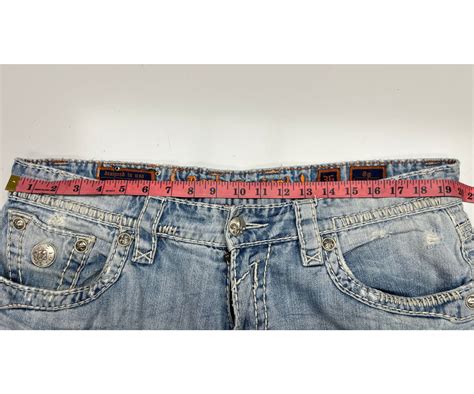 Rock Revival Jeans Mens 36 Straight Thick Stitch Embellished Pockets