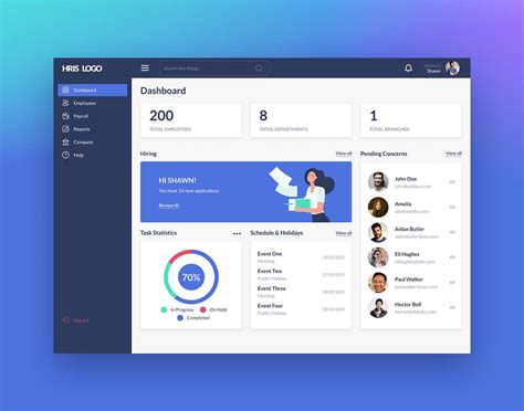 Hr Dashboard Ui Design On Behance