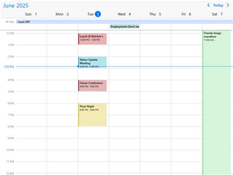 Scheduler Mobile Weekly Schedule Example Mobiscroll