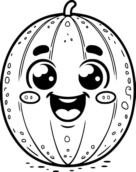 Melon Coloring Pages