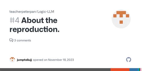 About The Reproduction Issue Teacherpeterpan Logic LLM GitHub