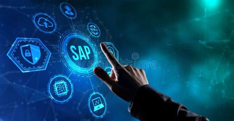 Internet Business Technology And Network Concept Sap System Software Automation Concept On