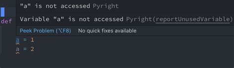 Cannot Detect Duplicate Variable Assignments · Issue 1519 · Microsoftpyright · Github