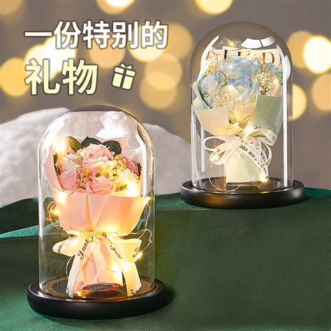 生日礼物女生七夕情人节送女友朋友送老婆实用的小浪漫花束永生花虎窝淘