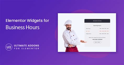 elementor business hours widget ultimate addons for elementor