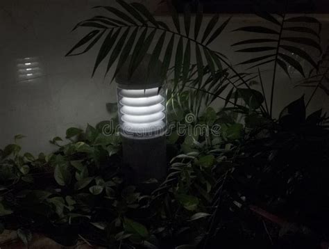 Modern Garden Lighting Electrical Halogen Illuminator Stock Image
