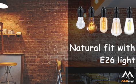 E Light Socket Standard Screw In Lamp Socket Holder For Edison Retro Pendant Lamp Bulbs