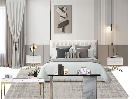 【现代卧室软装搭配设计方案】软装搭配图片设计在线设计 美间设计