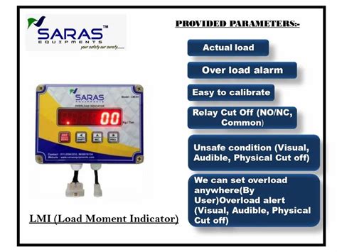 Steel Crane Load Moment Indicator At ₹ 15000 Piece In New Delhi Id 2853728278797