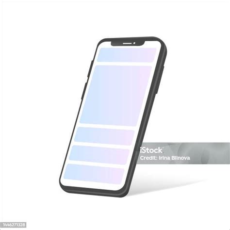 현실적인 스마트 폰 모형 프레젠테이션 템플릿에 대한 장치 Ui Ux 모형입니다 빈 디스플레이 격리 된 템플릿 전화 다른 각도보기가있는 핸드폰 프레임 3d 아이소 메트릭 휴대