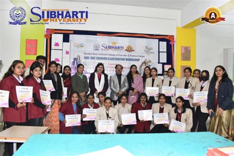 One Day Workshop On Fashion Illustration Subharti University News