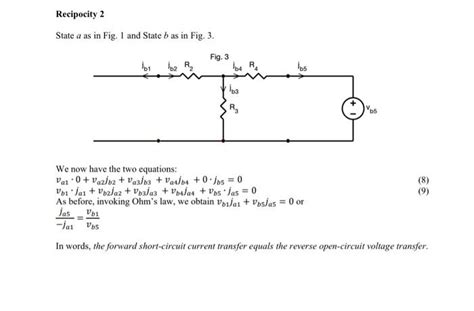 Solved Demonstrate The Reciprocity Theorem For The Two