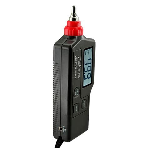 Wintact Wt63a Vibration Meter Digital Tester Vibrometer Analyzer Acceleration Velocity Black