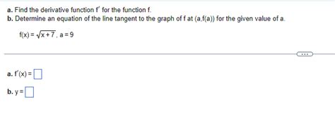 solved a ﻿find the derivative function f ﻿for the function