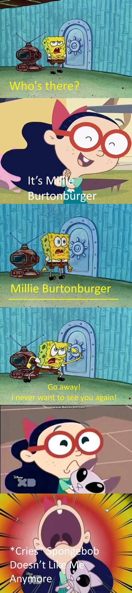 Spongebob Doesnt Like Millie Anymore By Nicolefrancesca On Deviantart