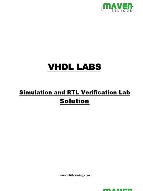 Vhdl Lab Solution Pdf Electrical Engineering Engineering