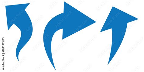 Arrow Curved Graph Design Element Free Hand Drawing Vector Illustration Stock Vector Adobe Stock