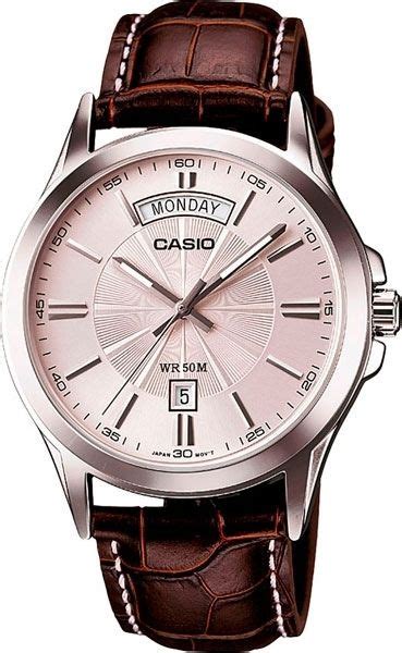 Вопросы и ответы о Японские кварцевые часы Casio Collection Mtp 1381l 7a на кожанном браслете с
