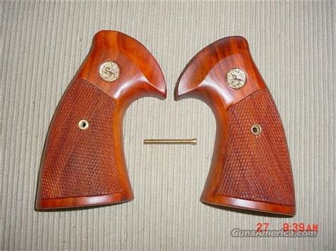 Colt Python Grips Beautiful Wood For Sale