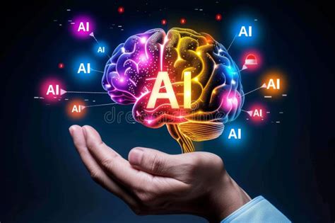 Hand Holding Glowing Ai Brain Digital Art Of Artificial Intelligence Neural Networks Advanced