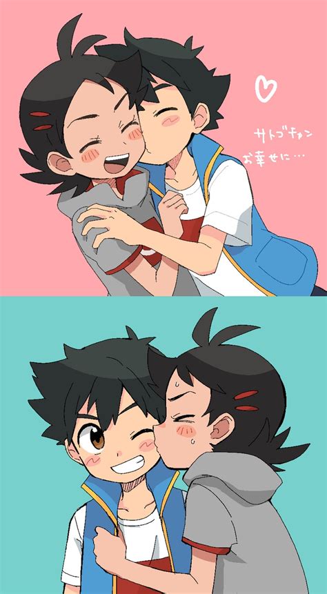 Ash Ketchum And Goh Pokemon And 2 More Drawn By Pokesumomo Danbooru