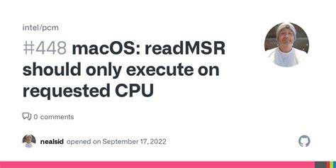 Macos Readmsr Should Only Execute On Requested Cpu · Issue 448