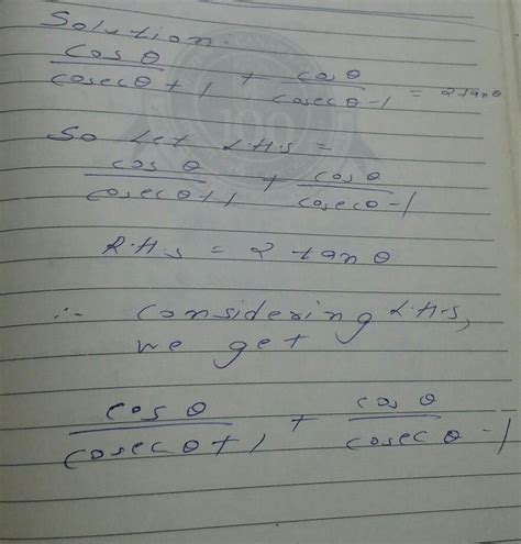 Cos Cosec Cos Cosec Tan Brainly In
