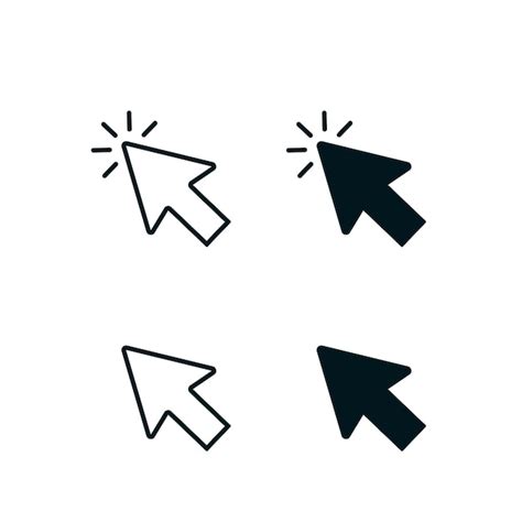 premium vector arrow pointer icon vector logo design template flat style