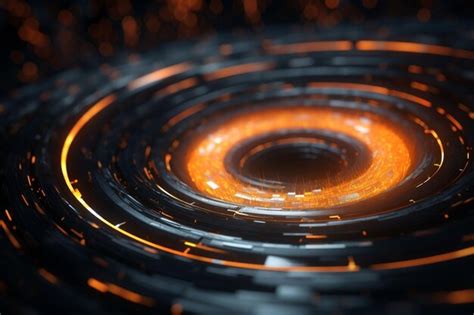 Abstract Visualization Of A Circular And Generative Ai Premium Ai Generated Image