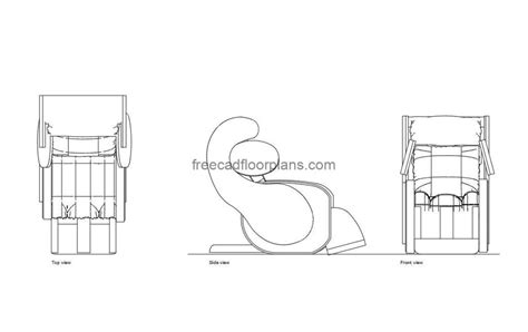Massage Chair Free Cad Drawings