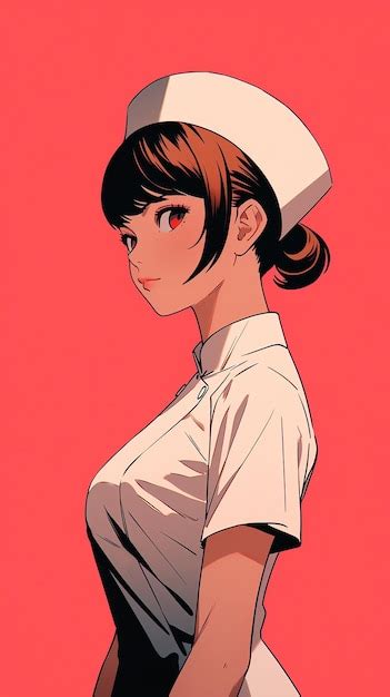 Premium Photo Hand Drawn Cartoon Beautiful Nurse Girl Illustration