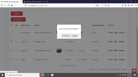 Cakephp 4 Delete With Associative Data35 Youtube