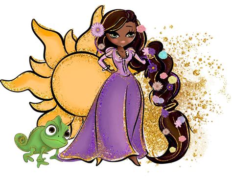 Rapunzel Sublimation Rapunzel Png Fairytale Princess Etsy