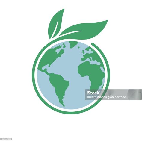 Icône De La Planète Terre Avec Feuille La Protégeant Sauver Le Monde