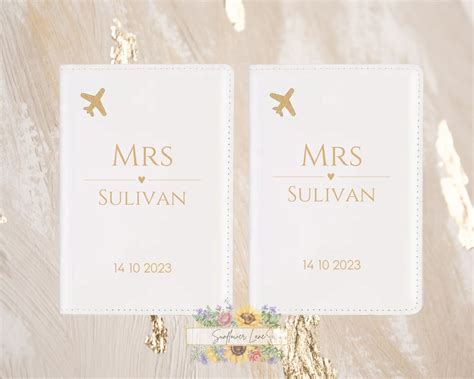 Mrs And Mrs Passport Holders Personalised Passport Covers Wife And