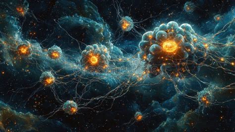 Abstract Representation Of Neural Networks And Deep Learning Concepts Showcasing Interconnected