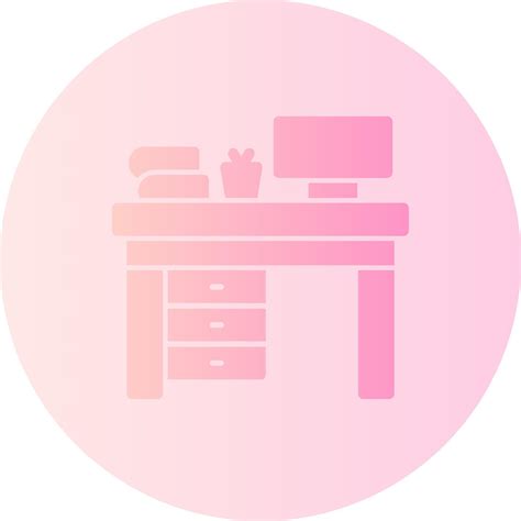 Cozy Workspace Gradient Circle Icon 39487297 Vector Art At Vecteezy