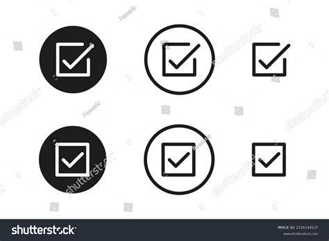 Checkmark Icon Check Mark Sign Checkbox Stock Vector Royalty Free Shutterstock