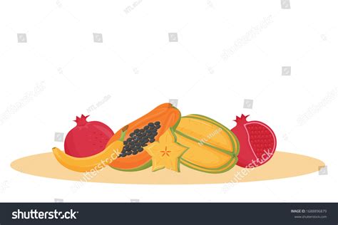 이국적인 과일 만화 벡터 삽화전통적인 인도 스톡 벡터로열티 프리 1688896879